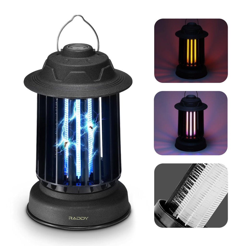 Raddy MZ-1 Outdoor Bug Zapper | Auto Self-Cleaning Brush | IPX4 ...