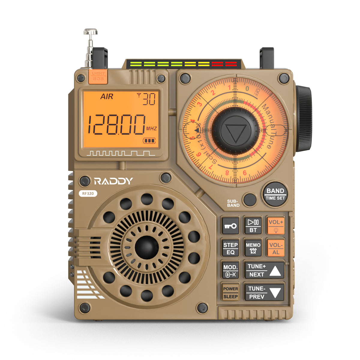 Raddy RF320 Shortwave Radio | FM/AM/SW/VHF/WB/AIR | Remote Control ...