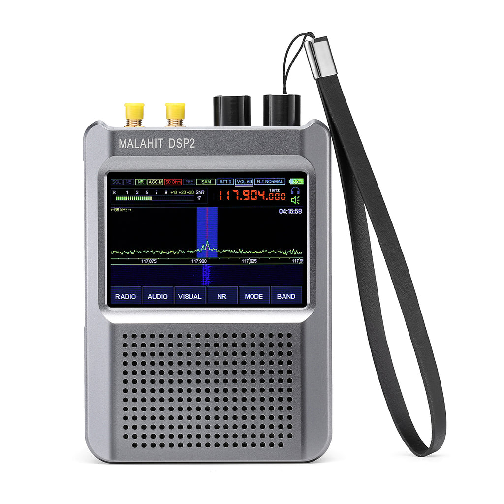 Raddy Malahit DSP2 SDR Radio | IPS Color Touch Screen | AM/SSB/DSB/CW/NFM/WFM/RTTY/FT8 | 5000mAh ...