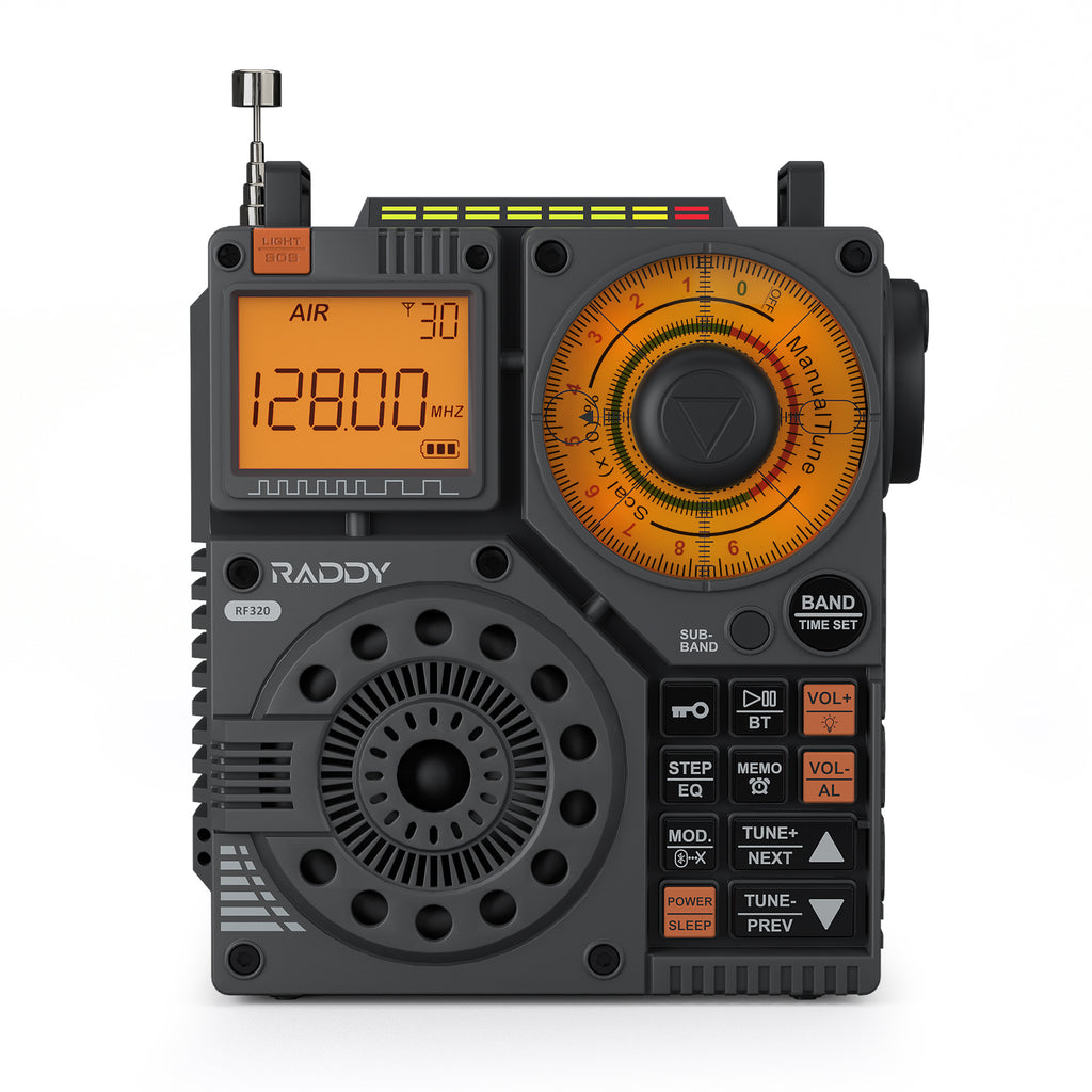Raddy RF320 Shortwave Radio | FM/AM/SW/VHF/WB/AIR | Remote Control ...