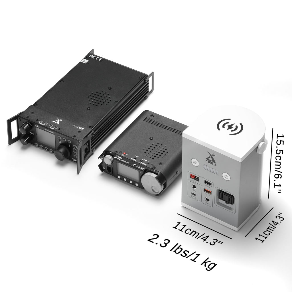 Xiegu DH100 Portable Power Station | 100W 88.8Wh | Wireless Charging ...