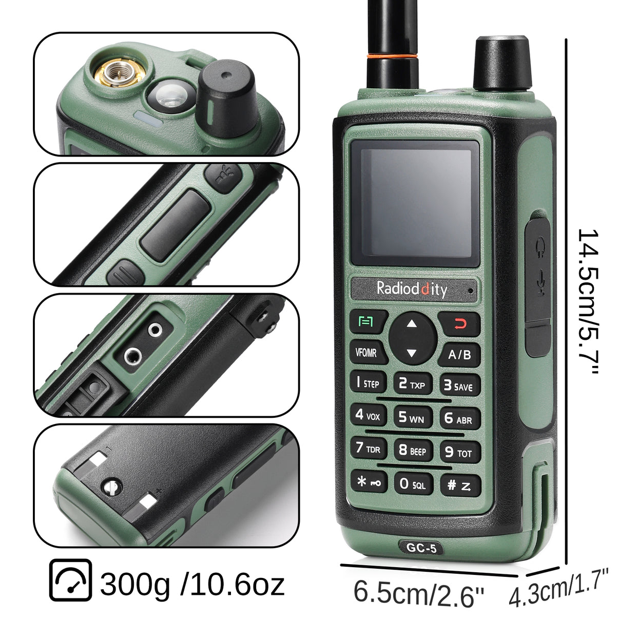 Radioddity GC-5 | Dual Band | 5W | 999 CH | Remote Frequency Copy | Co