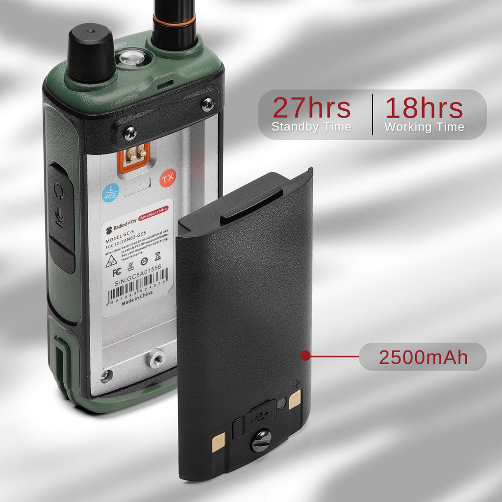 Radioddity RL-19 | 2500mAh Original Battery for Radioddity GC-5/GM-30 ...