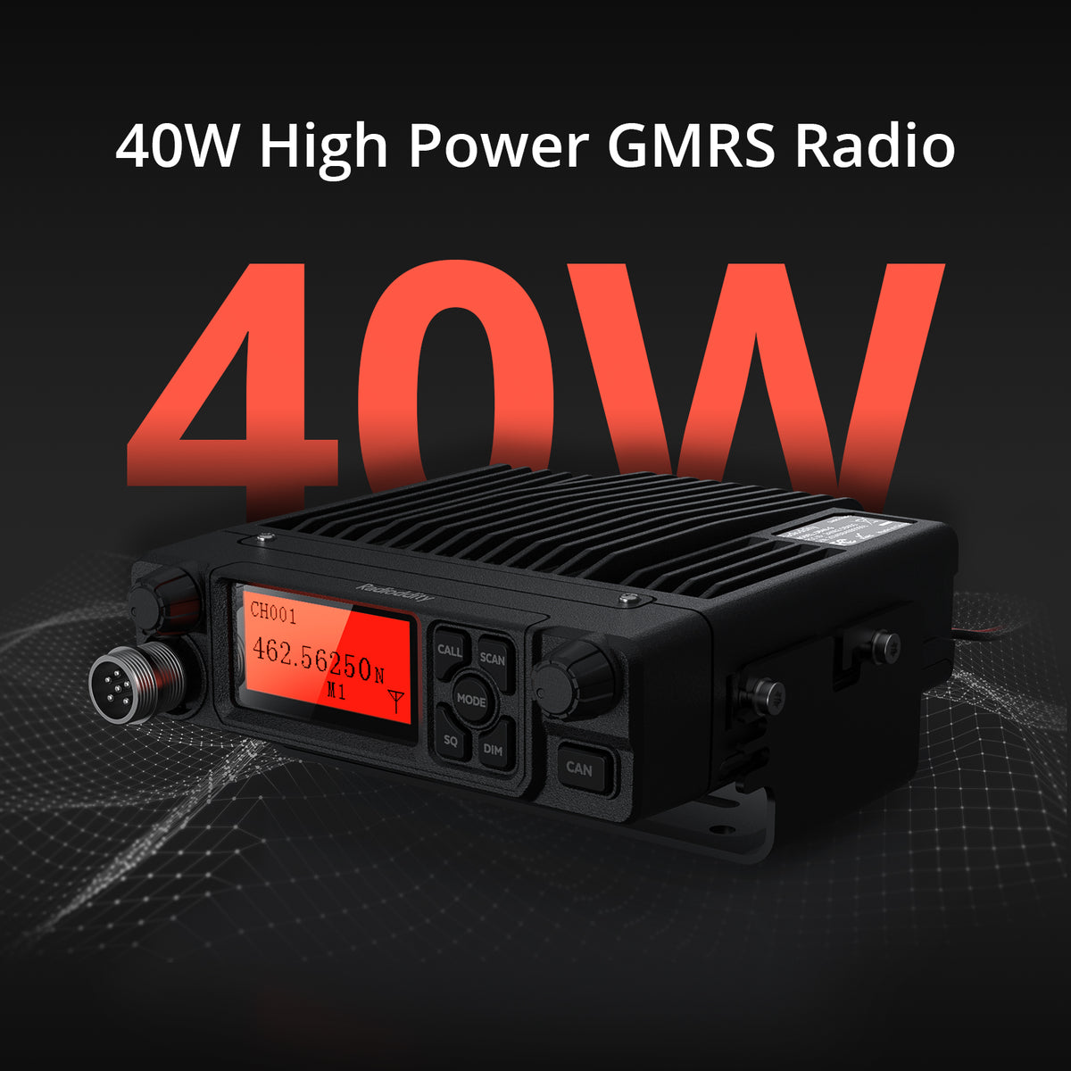 Radioddity DB40-G GMRS Mobile Radio | 40W | Repeater Capable | 199 ...