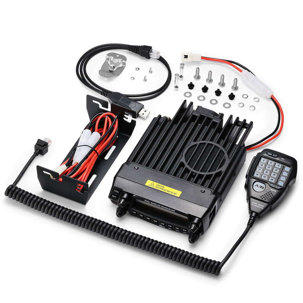 Radioddity DB50 Dual Band Mobile Radio | 50W | Large LCD Display ...