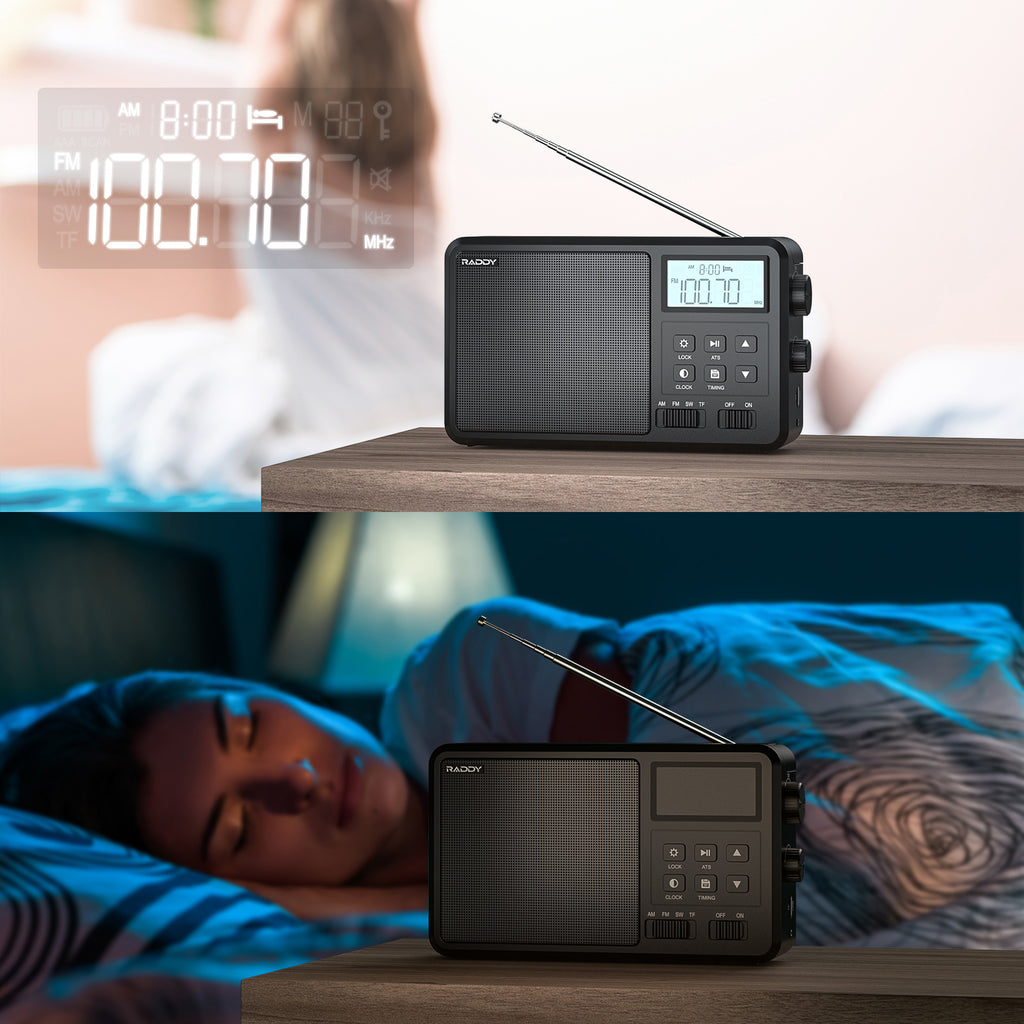 Raddy RF206 Shortwave Radio | FM/AM/SW | 8W Speaker | LCD Display ...