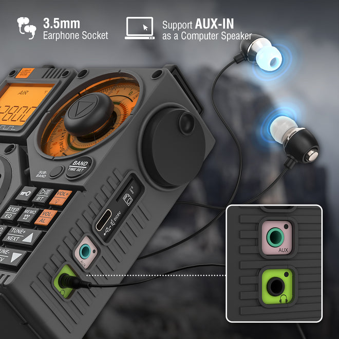 Raddy RF320 Shortwave Radio | FM/AM/SW/VHF/WB/AIR | Remote Control | B ...