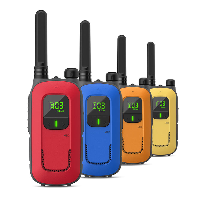 Radioddity FS-T3/PR-T3 [4 Packs] FRS License-free USB Charging Radios