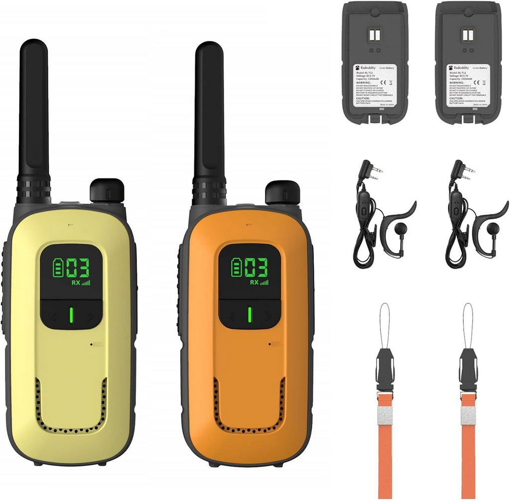 Radioddity FS-T3/PR-T3 [4 Packs] FRS License-free USB Charging Radios