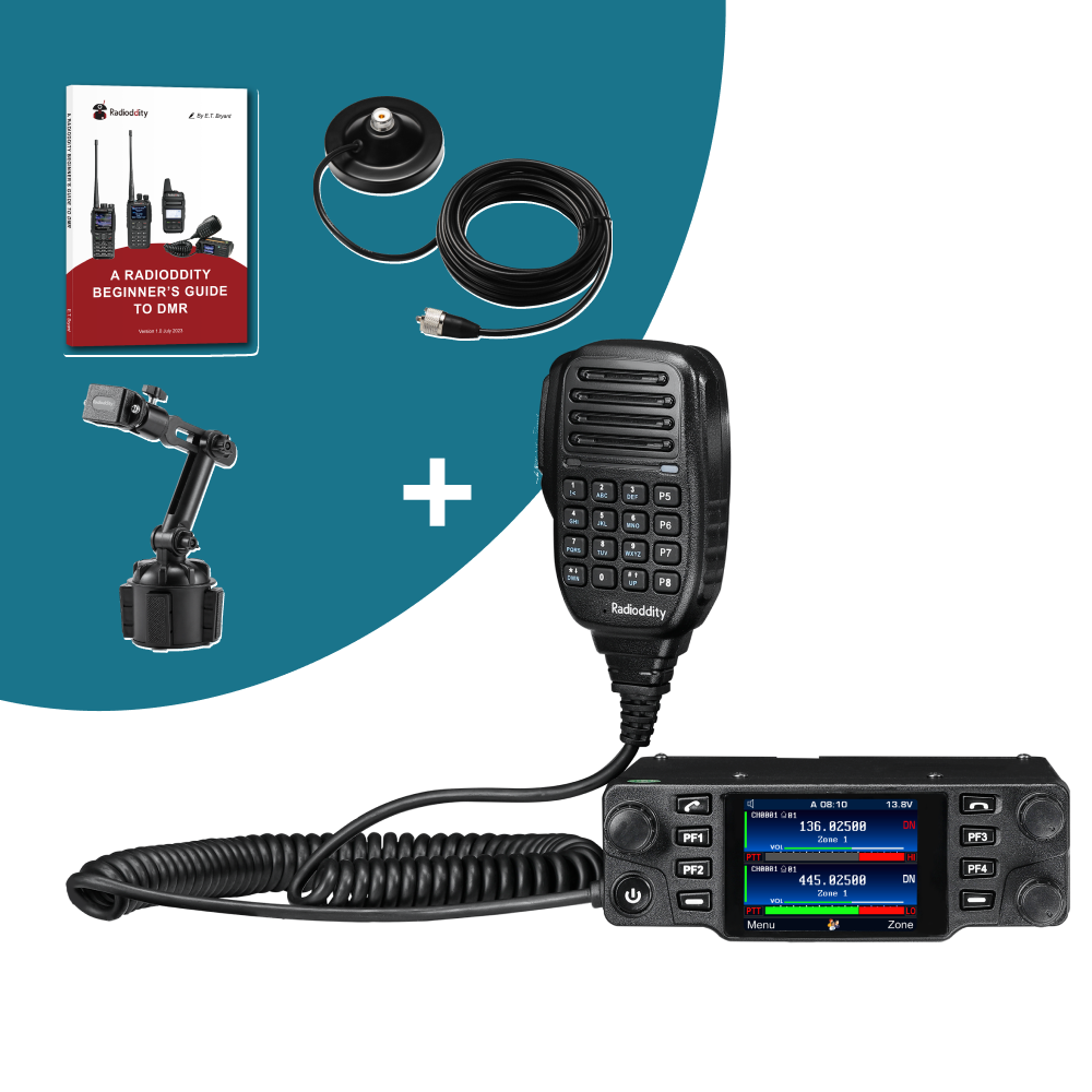 Radioddity DB40-D DMR Mobile Radio | 40W | Analog & Digital | VHF & UHF ...