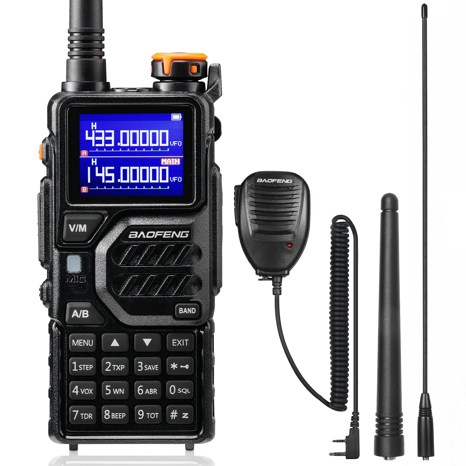 Baofeng K5 Plus Tri-Band Ham Radio | 10W | VHF/UHF/1.25M | Tri-Power | – Radioddity