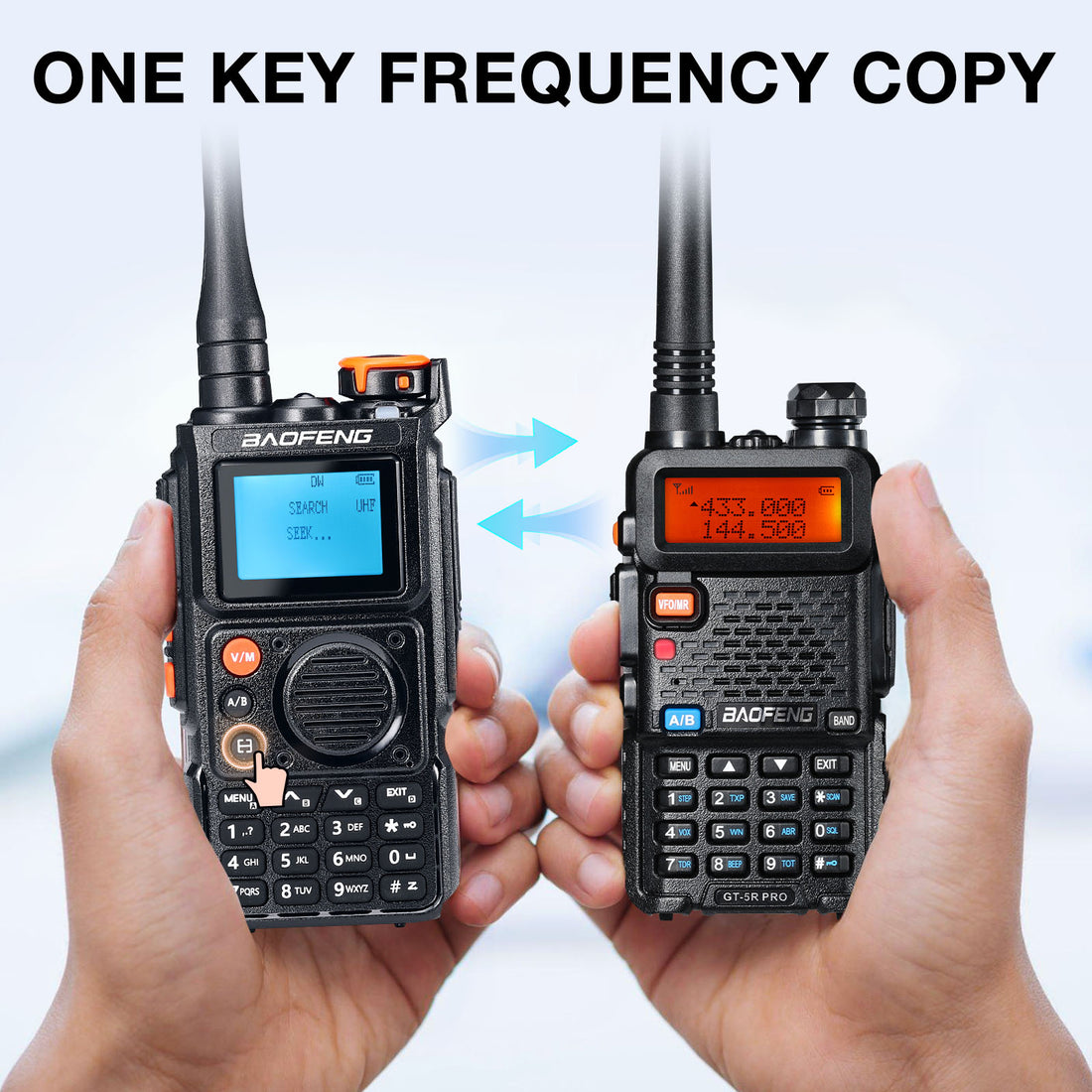 Baofeng K6 Tri-Band Radio | 5W | 999 CH | UHF/VHF/1.25M/NOAA/FM/Air Re ...