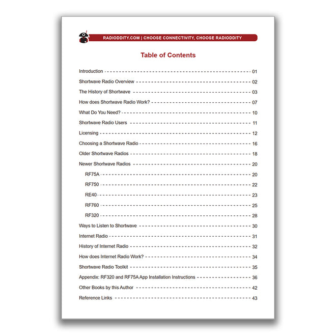 [eBook] Shortwave Radio Explained: Using Raddy Shortwave Radios– Radioddity
