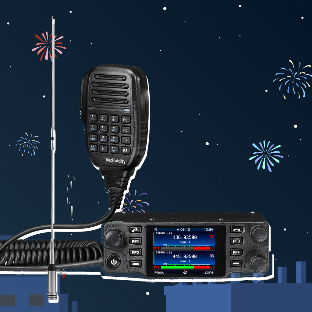 Radioddity DB40-D DMR Mobile Radio | 40W | Analog & Digital | VHF & UHF ...