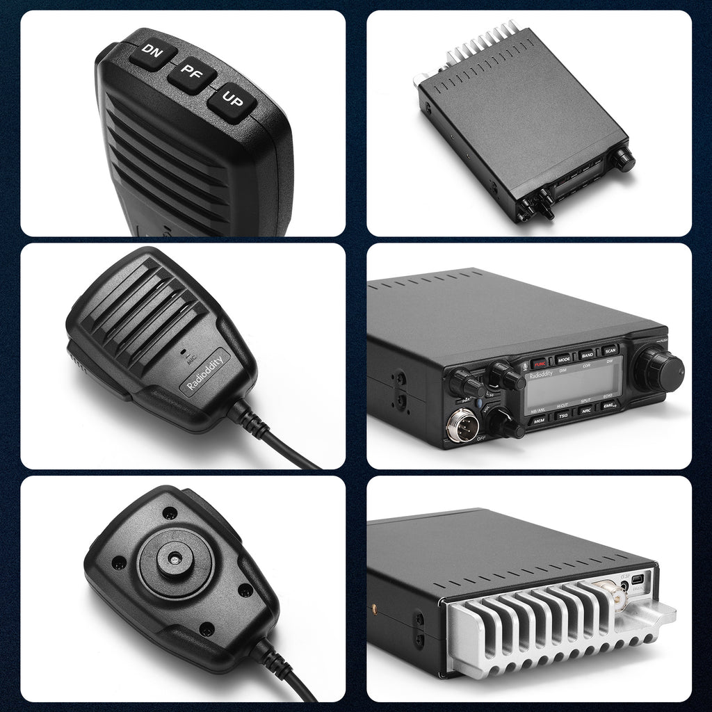 Radioddity QT80 10 Meter Radio | Max 80W | FM AM SSB CW PA | TX & RX Noise Reduction ...