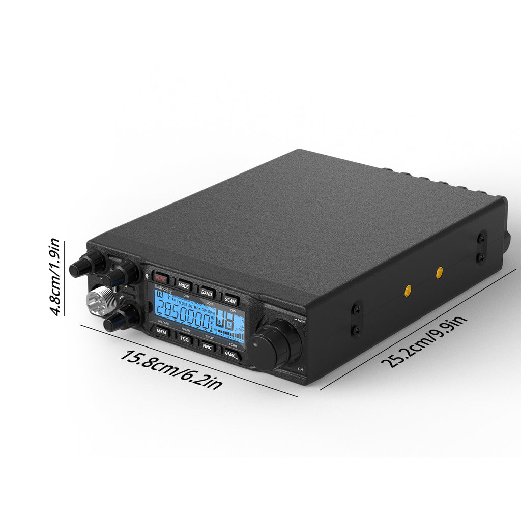 Radioddity QT80 10 Meter Radio | Max 80W | FM AM SSB CW PA | TX & RX Noise Reduction ...