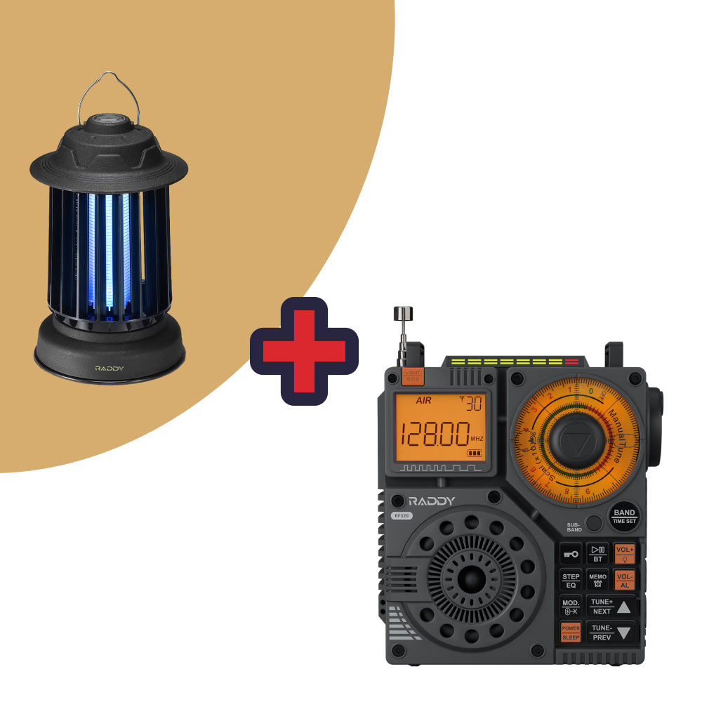 Raddy RF320 Shortwave Radio | FM/AM/SW/VHF/WB/AIR | Remote Control ...