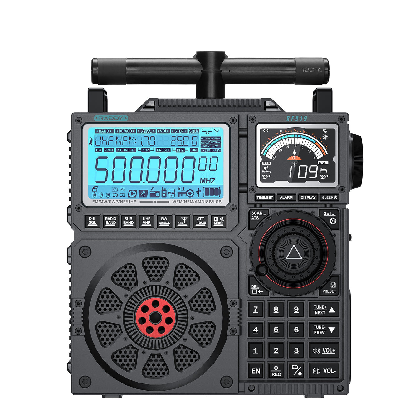 Raddy RF919 Shortwave Radio | Full Band Receiver with SSB | 20W Blueto ...