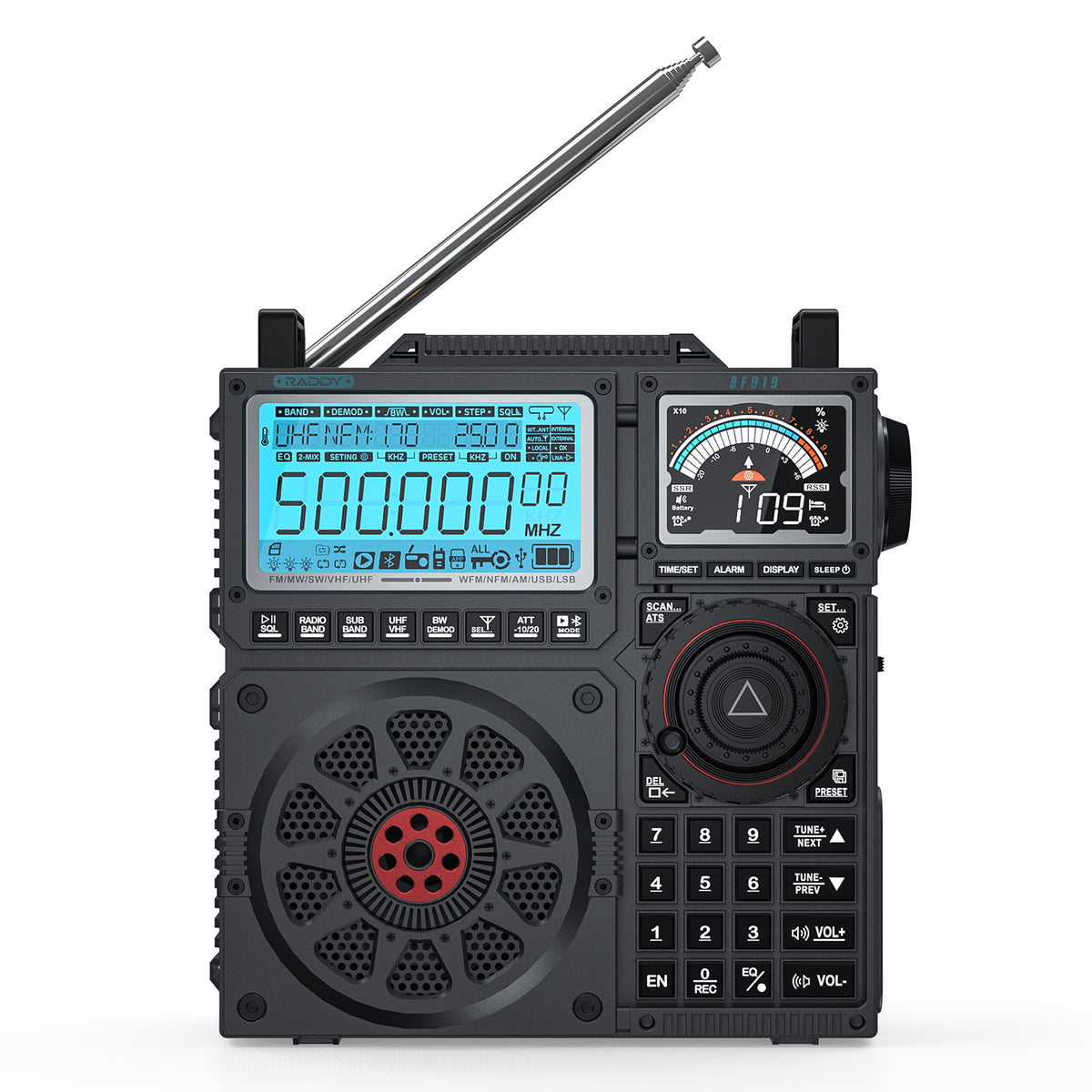 Raddy RF919 Shortwave Radio | Full Band Receiver with SSB | 20W Blueto ...