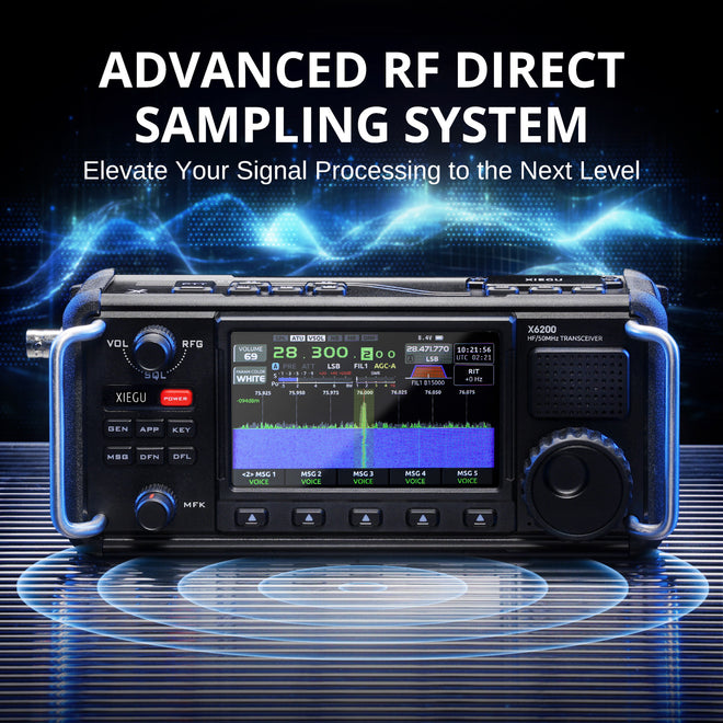 Xiegu X6200 HF Transceiver | 8W | Full Mode Full Band | RF Direct ...