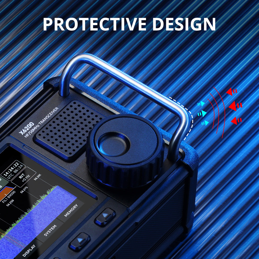 Xiegu X6200 HF Transceiver | 8W | Full Mode Full Band | RF Direct Sampling | Replaceable Battery ...