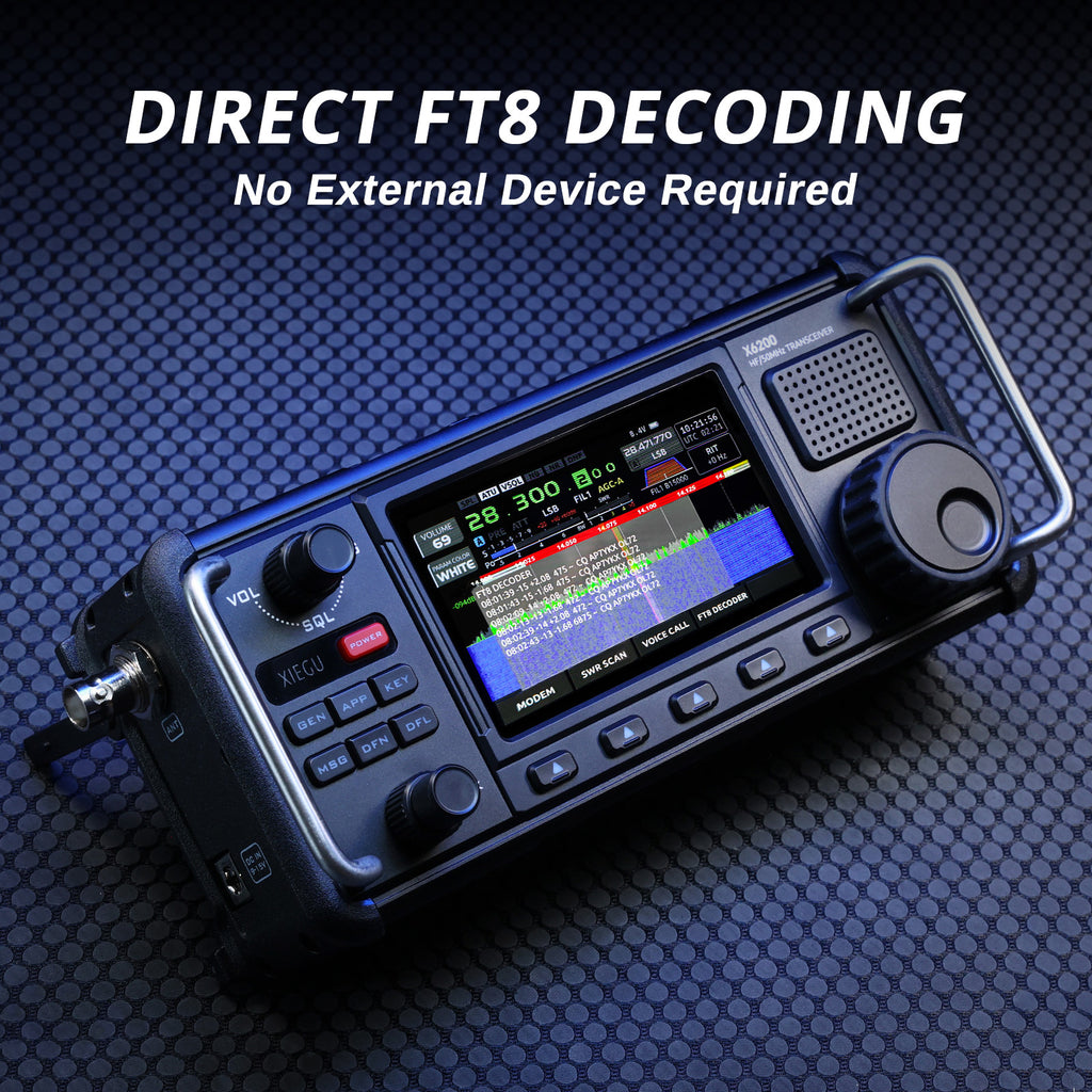 Xiegu X6200 HF Transceiver | 8W | Full Mode Full Band | RF Direct ...