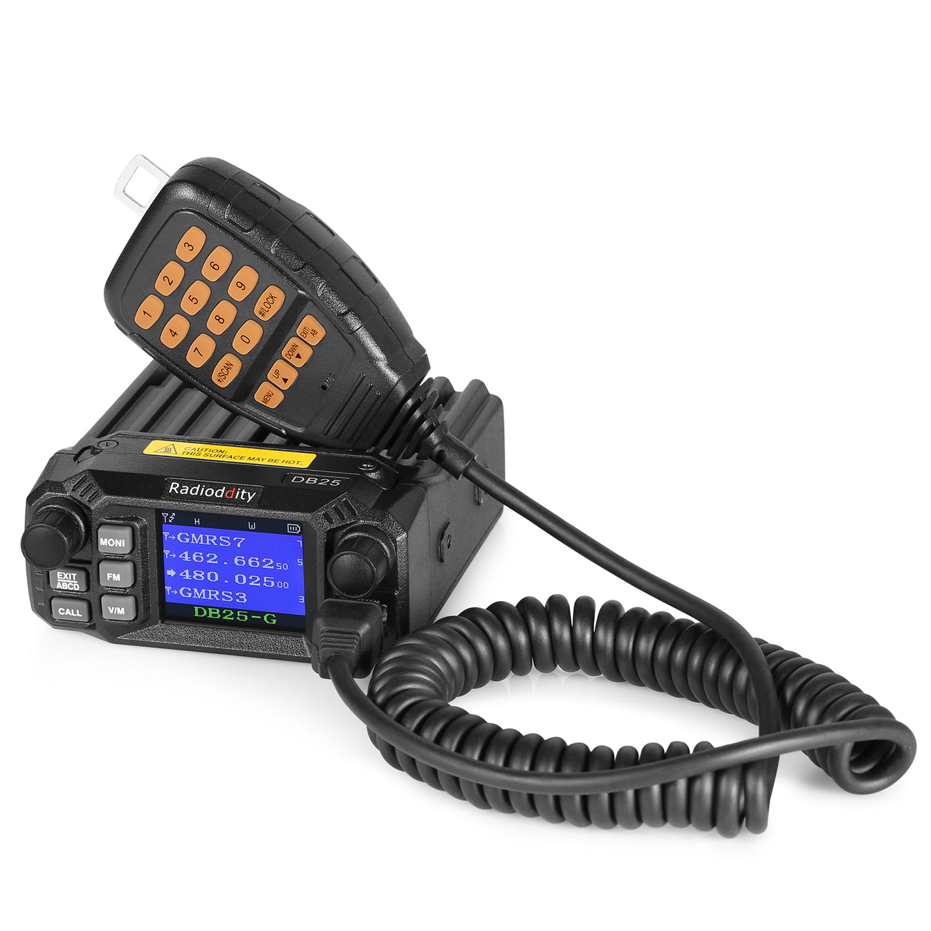 Radioddity DB25-G GMRS Mobile Radio | 25W | Quad Watch | UHF VHF Scann