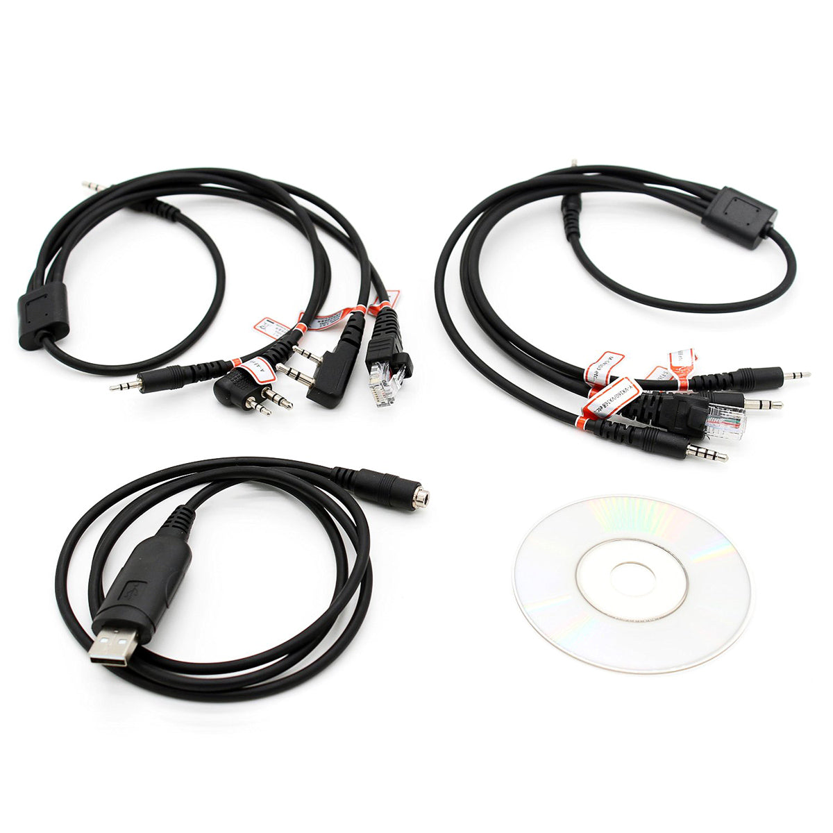 8 in 1 USB Programming Cable For Motorola Kenwood BaoFeng Mobile Ham ...