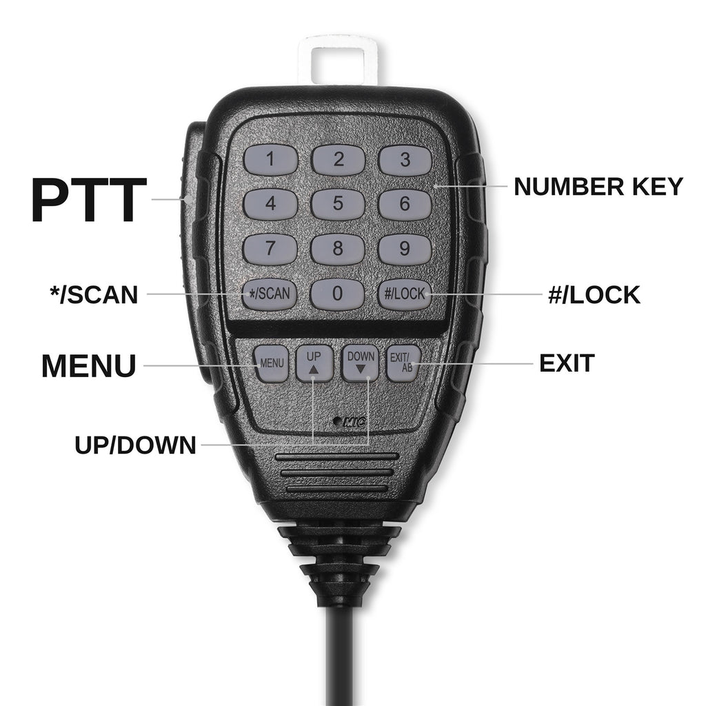 Radioddity DB25-G GMRS Mobile Radio | 25W | Quad Watch | UHF VHF ...