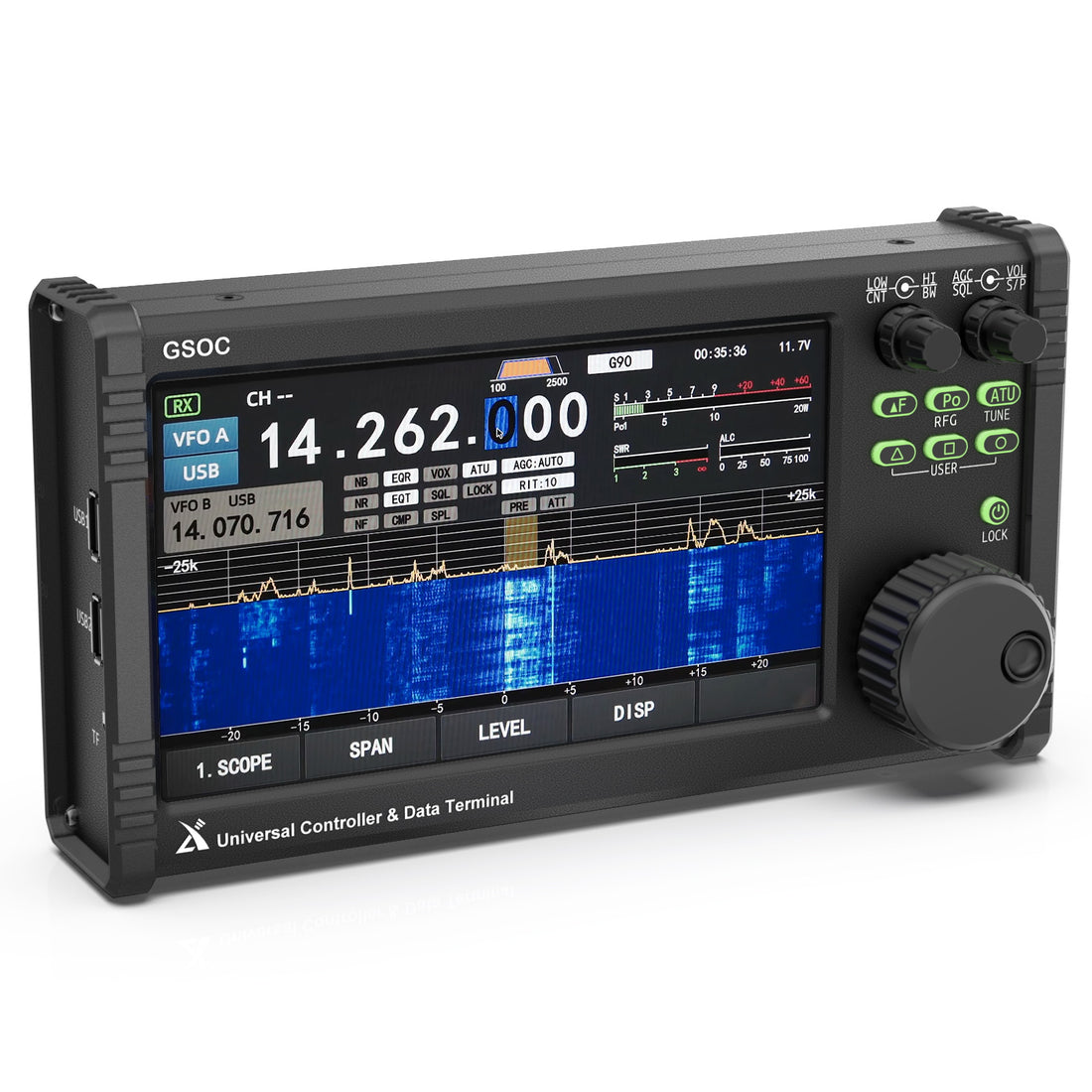 Xiegu GSOC Controller | Touch Screen | FM Mode | Spectrum & Waterfall ...